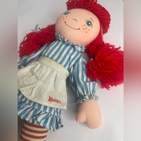 Toys | Vintage 1985 Wendys Fast Food Plush Stuffed Doll Rare Blue Eyes ...